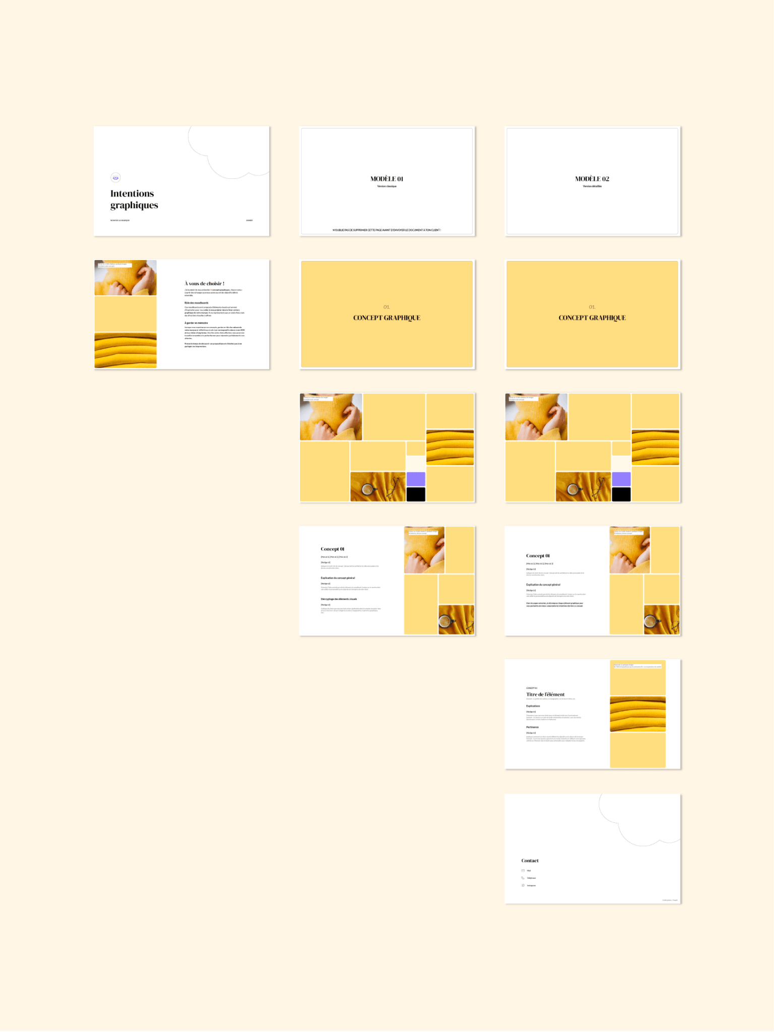 Template – Intentions graphiques - Loïsa Thimon